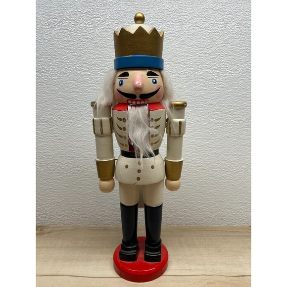 White | Holiday | Vintage Prince Soldiar Nutcracker Solid Wood ...